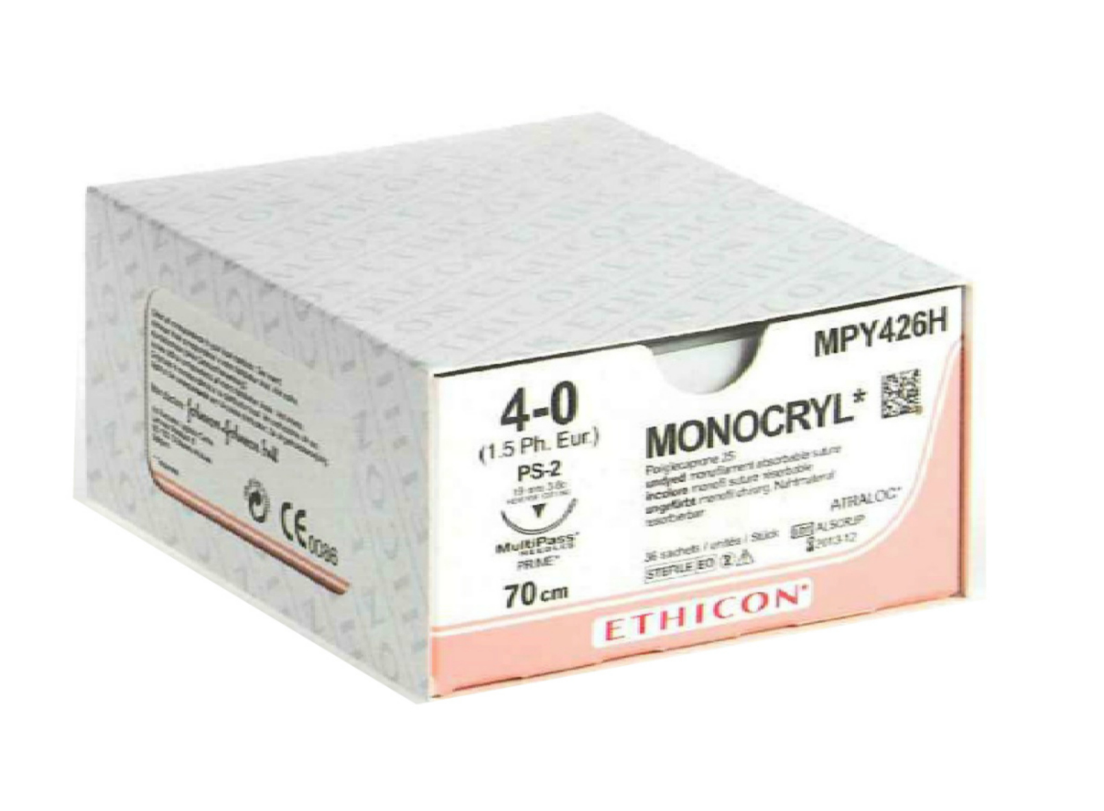 Monocryl 5-0 absorbable suture, W3203, P-3 needle. We ship internationally.
